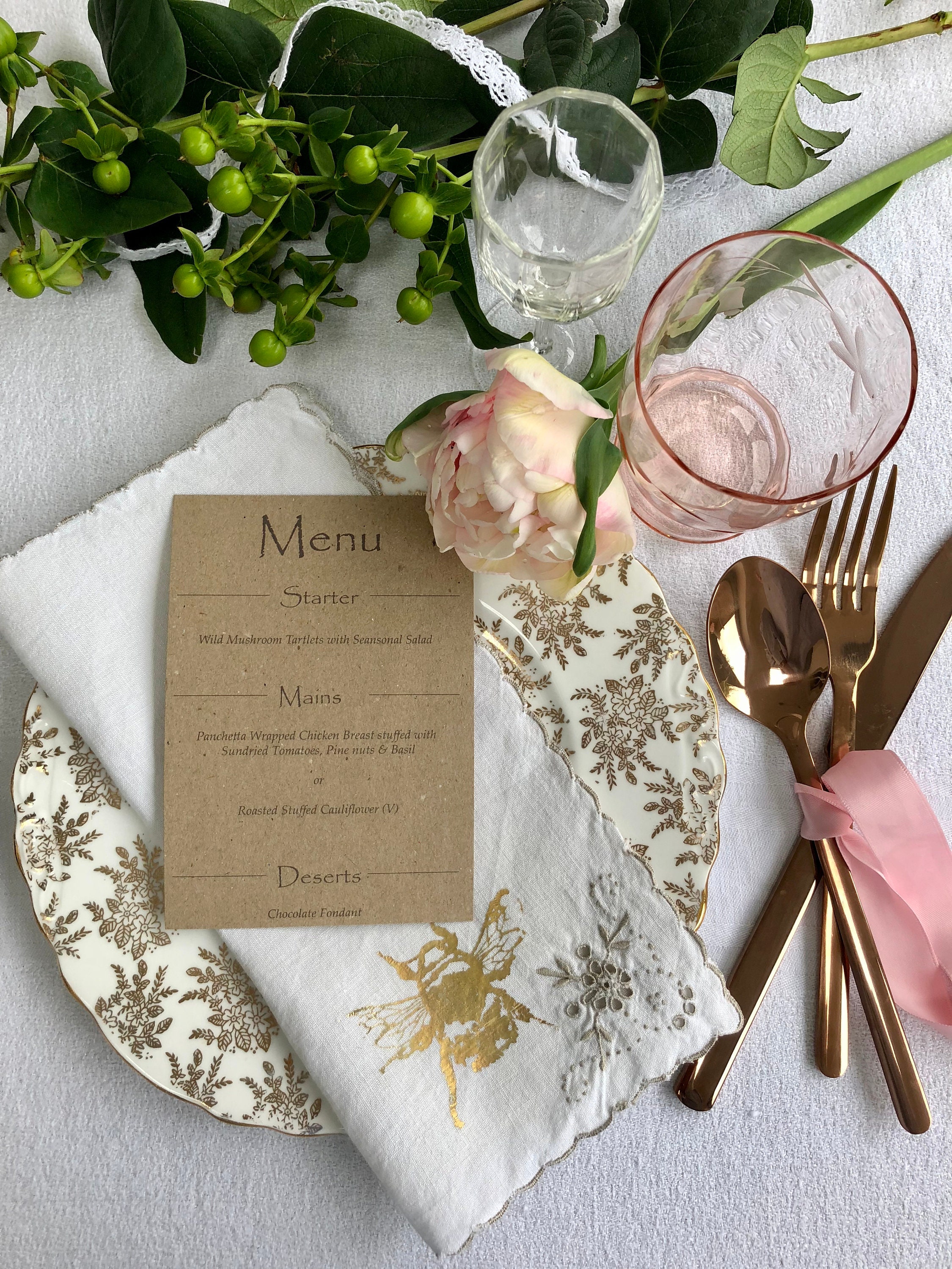 Vintage White Linen Afternoon Tea Napkins With Hand Screen - Etsy