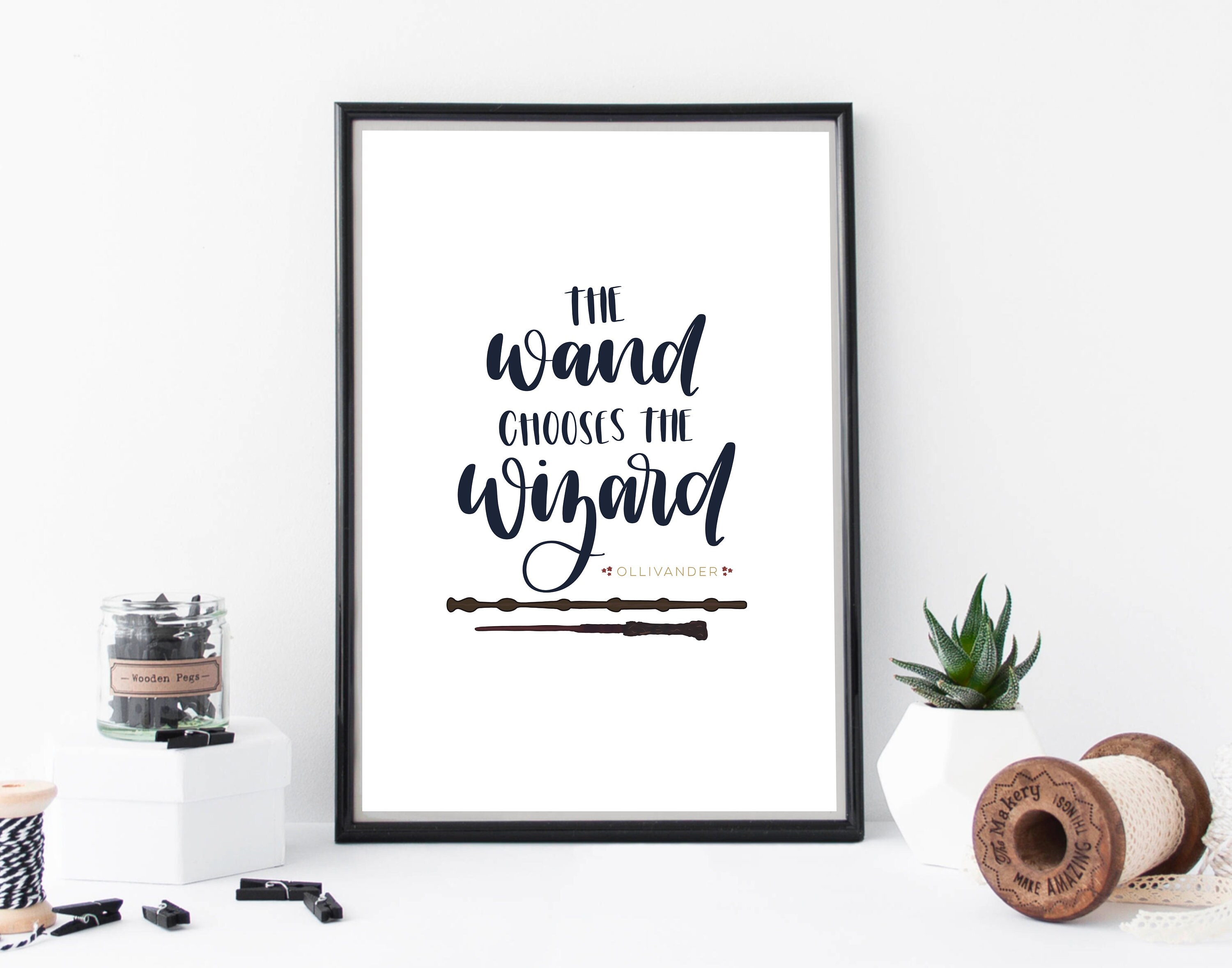 The Wand Chooses the Wizard - Digital Print - Etsy