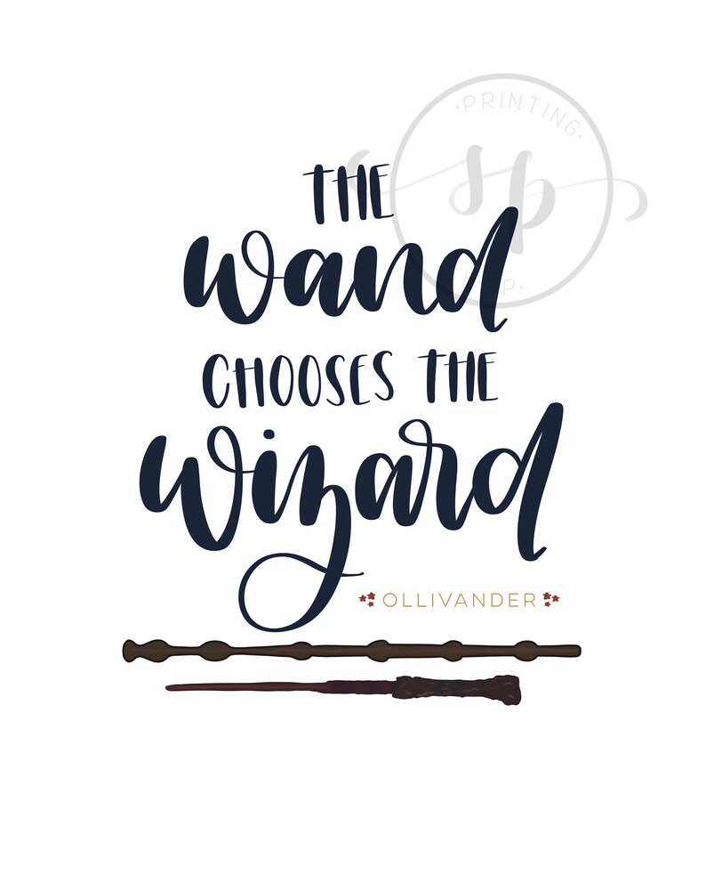 The Wand Chooses the Wizard - Digital Print - Etsy