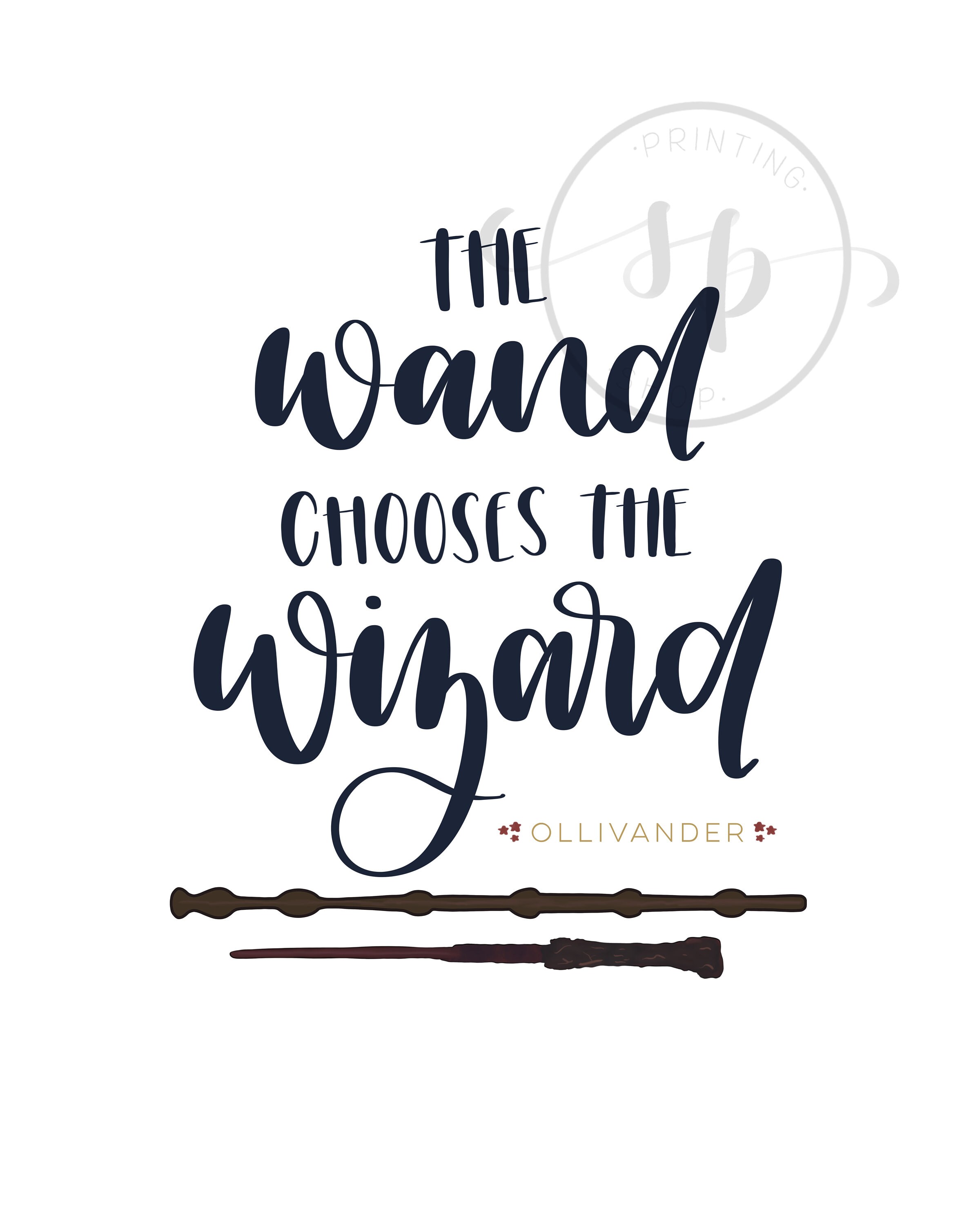 The Wand Chooses the Wizard - Digital Print - Etsy