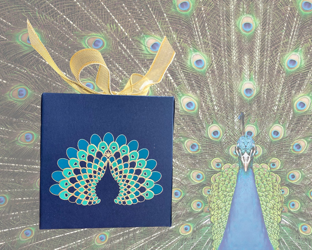 50x Peacock Wedding Favour (7,5cm) With Ribbon,unique Favour,wedding ...