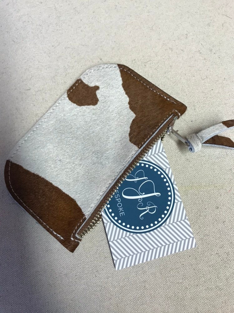 Cow Print Coin Purse - Etsy UK