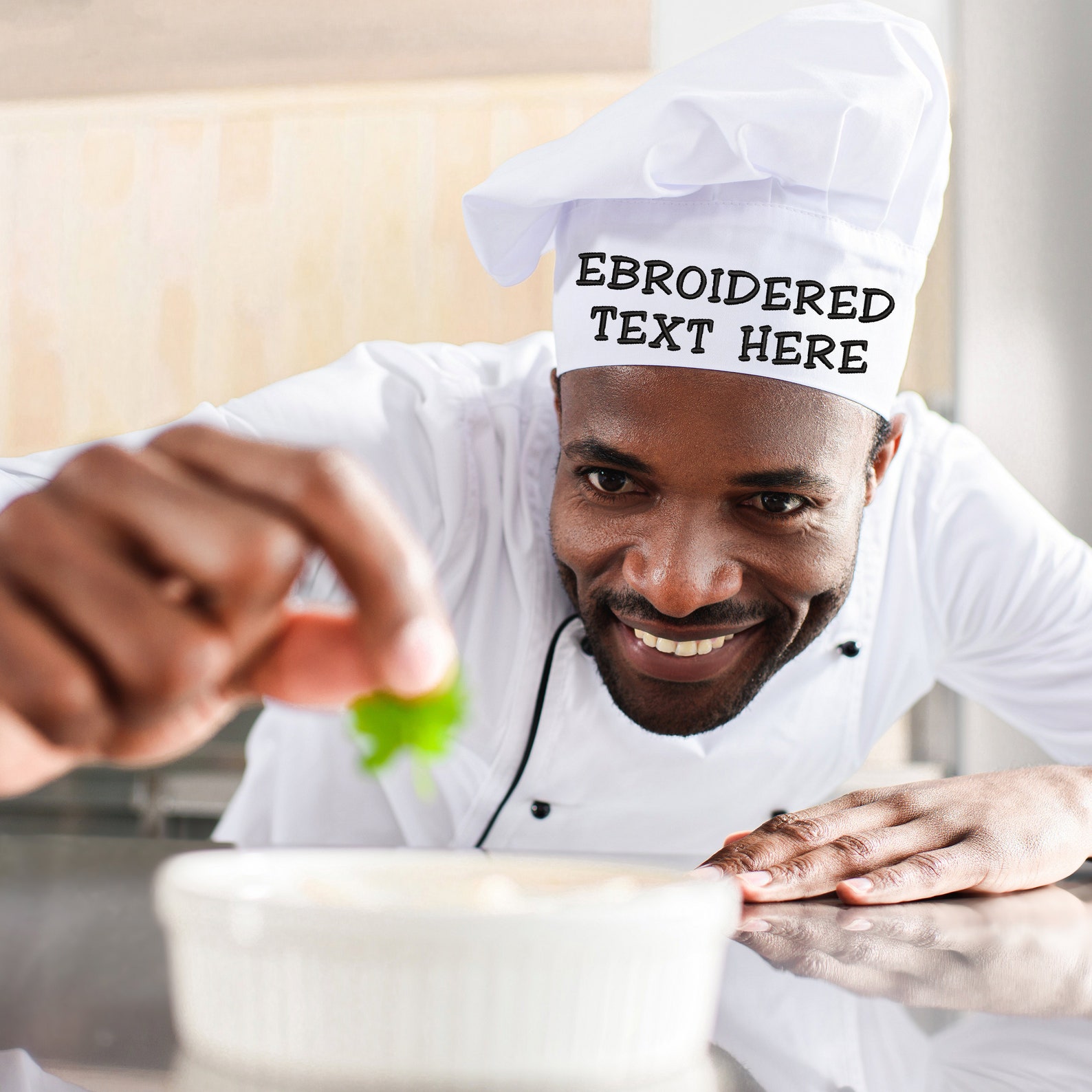 Personalized Chef's Hat in White / Black / Red / Dark - Etsy