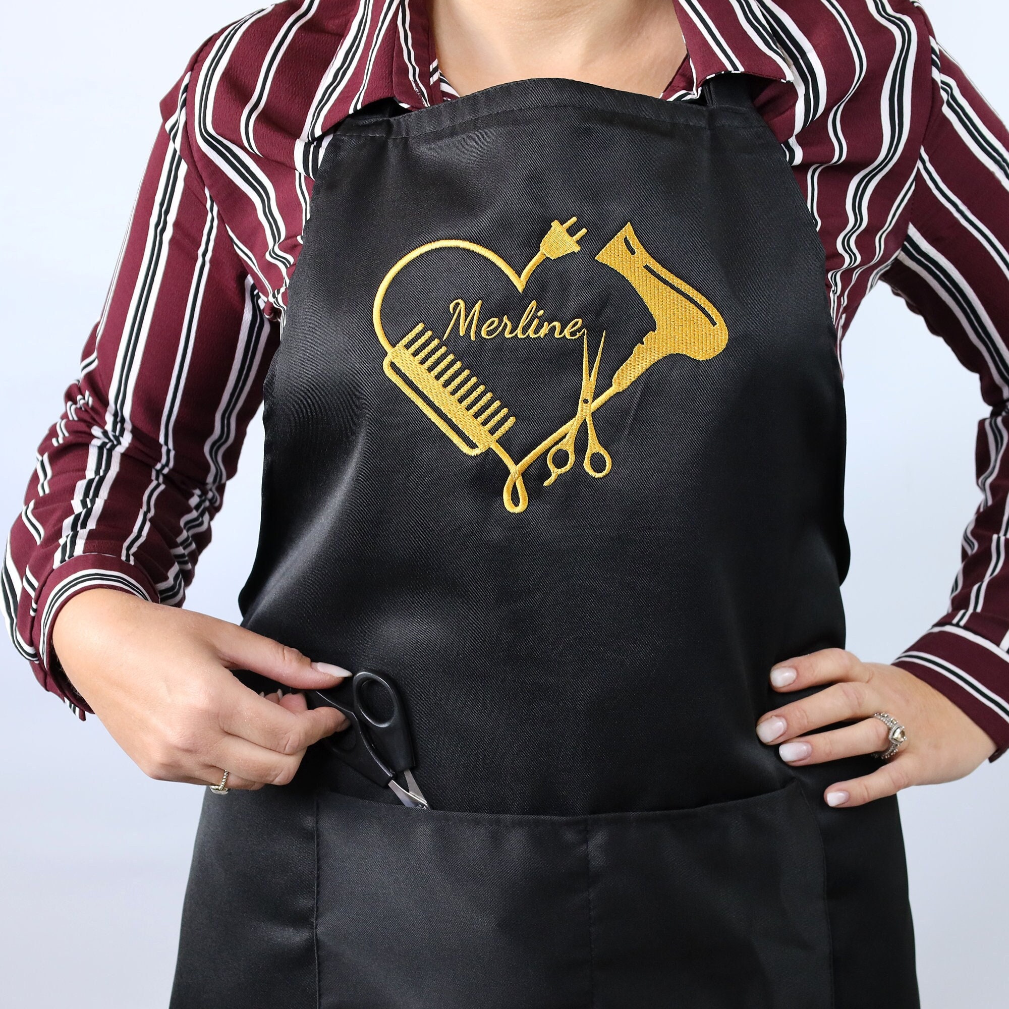 Personalized Hair Stylist Apron, Gifts for Your Hairdresser, Custom ...