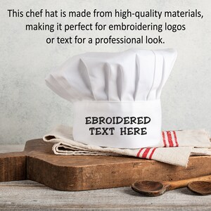 Personalized Embroidered Chef Hat - Gift for Chef - Etsy