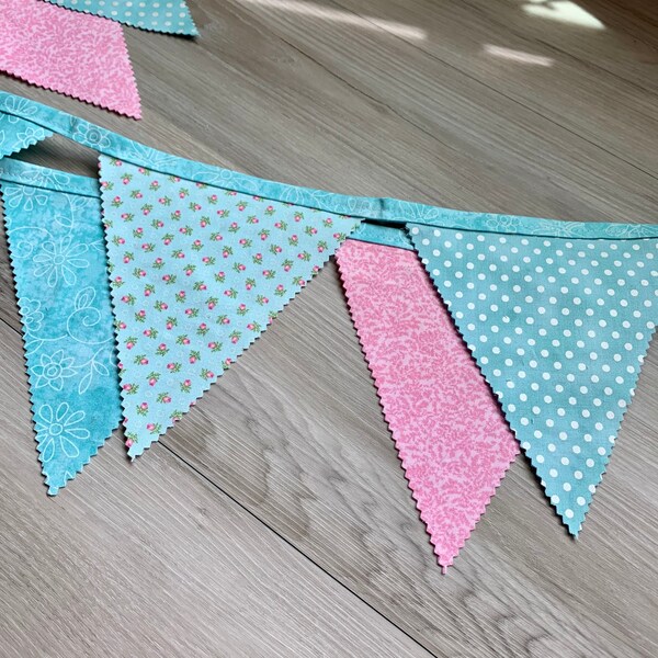 Aqua Bunting - Etsy