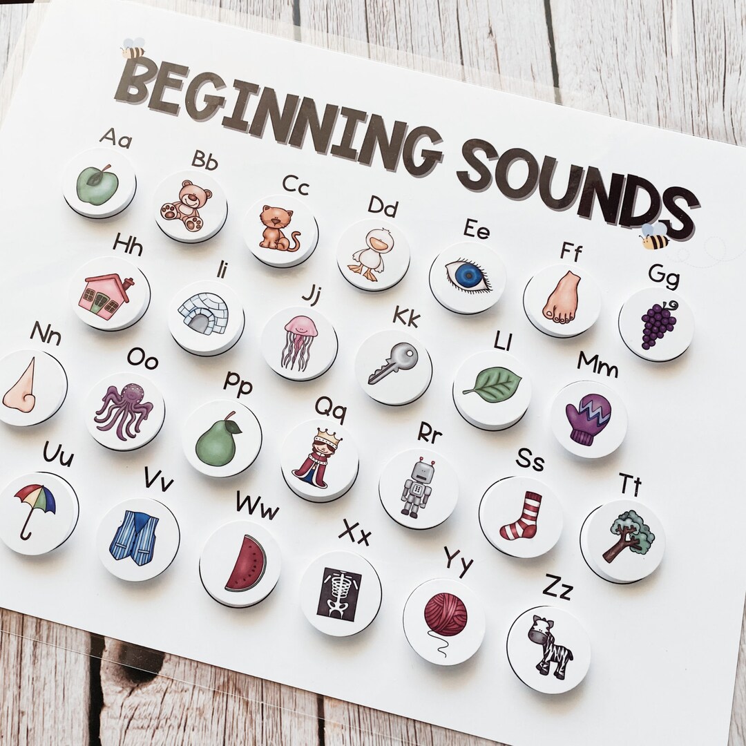 Beginning Sounds Fully Assembled Phonemic Awareness Activity Letter ...