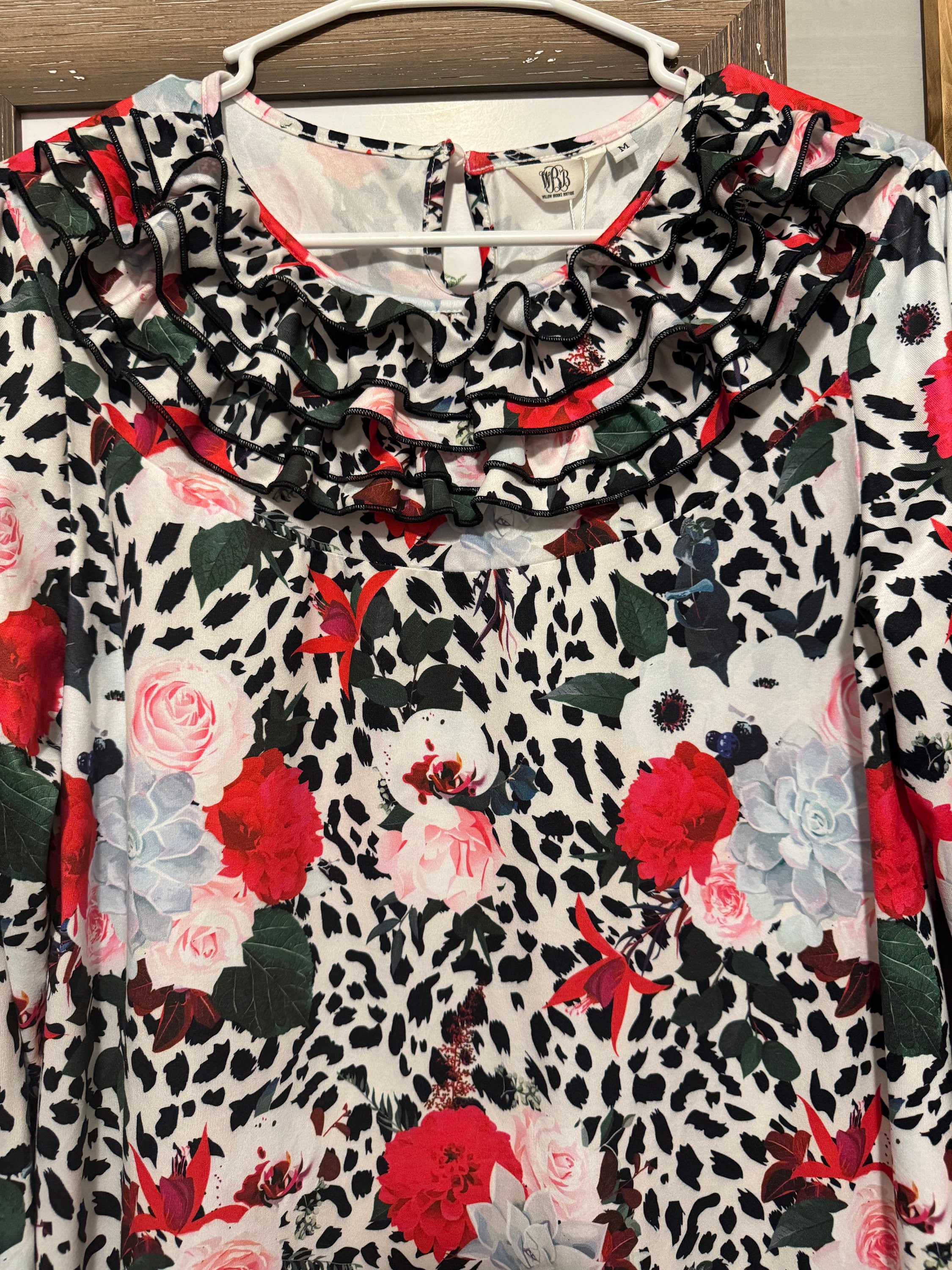 Ladies Floral Cheetah Tunic - Etsy