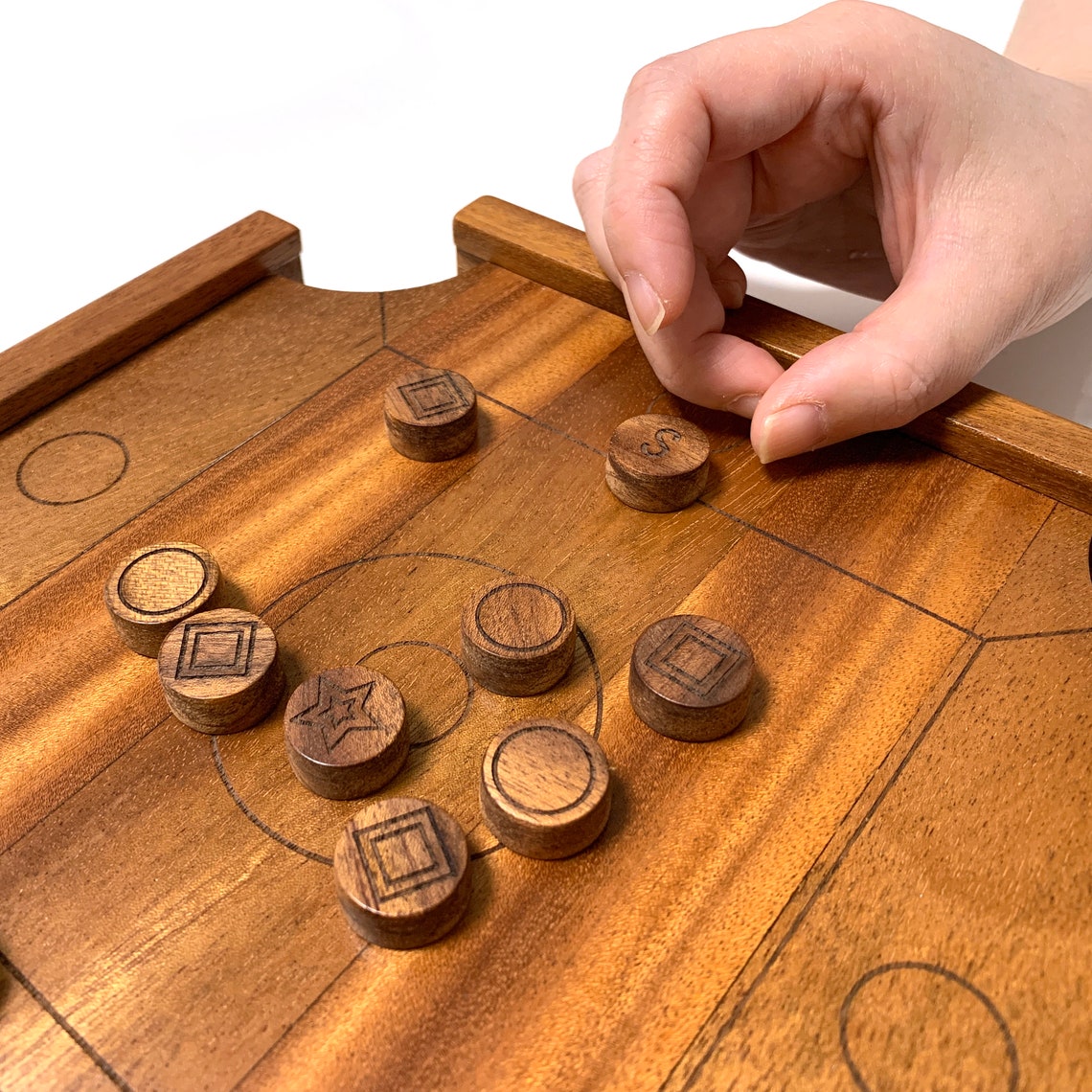 Wooden Carrom Mini - Etsy