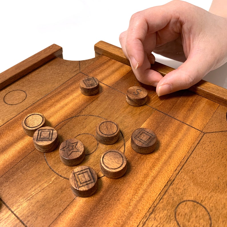 Wooden Carrom Mini - Etsy