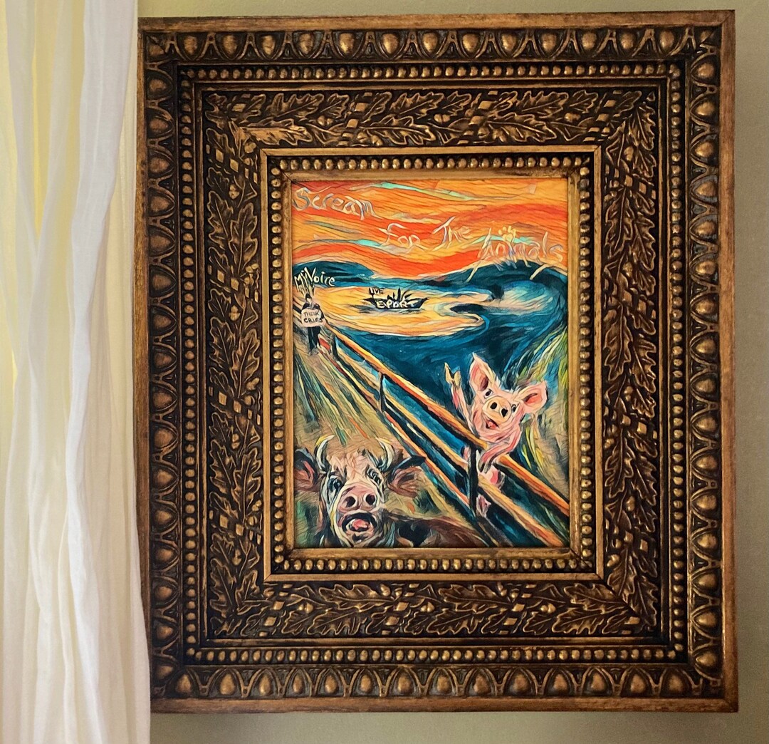 Animal Advocate Ed Munch Scream for the Animals by Ginam - Etsy