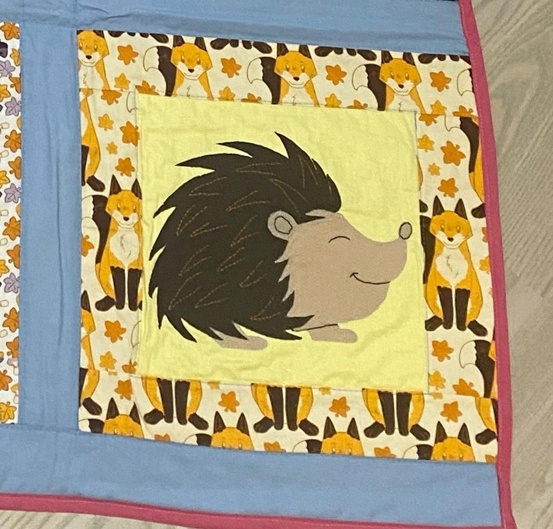 Woodland Animals Quilt Sewing Pattern. Forest Creatures Babies Crib ...