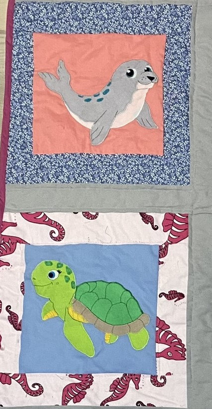 Sea Life Creatures Quilt Sewing Pattern. Cute Ocean Life Babies Crib ...