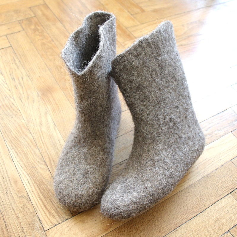 Felted Wool Boots - Etsy