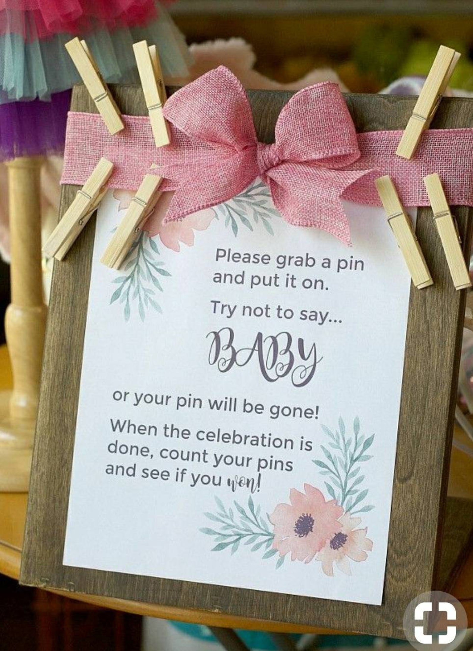 40 Pcs Gender Reveal Clothes Pins Glitter 20 Blue20 Pink Etsy Italia