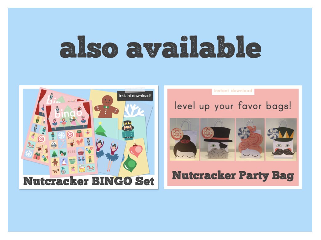 Nutcracker Photo Booth Props, Nutcracker Ballet Party, Instant Download ...