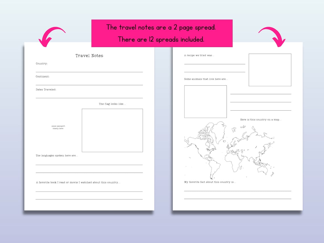 Around the World Passport, Young Learners Homeschool Travel Activities ...