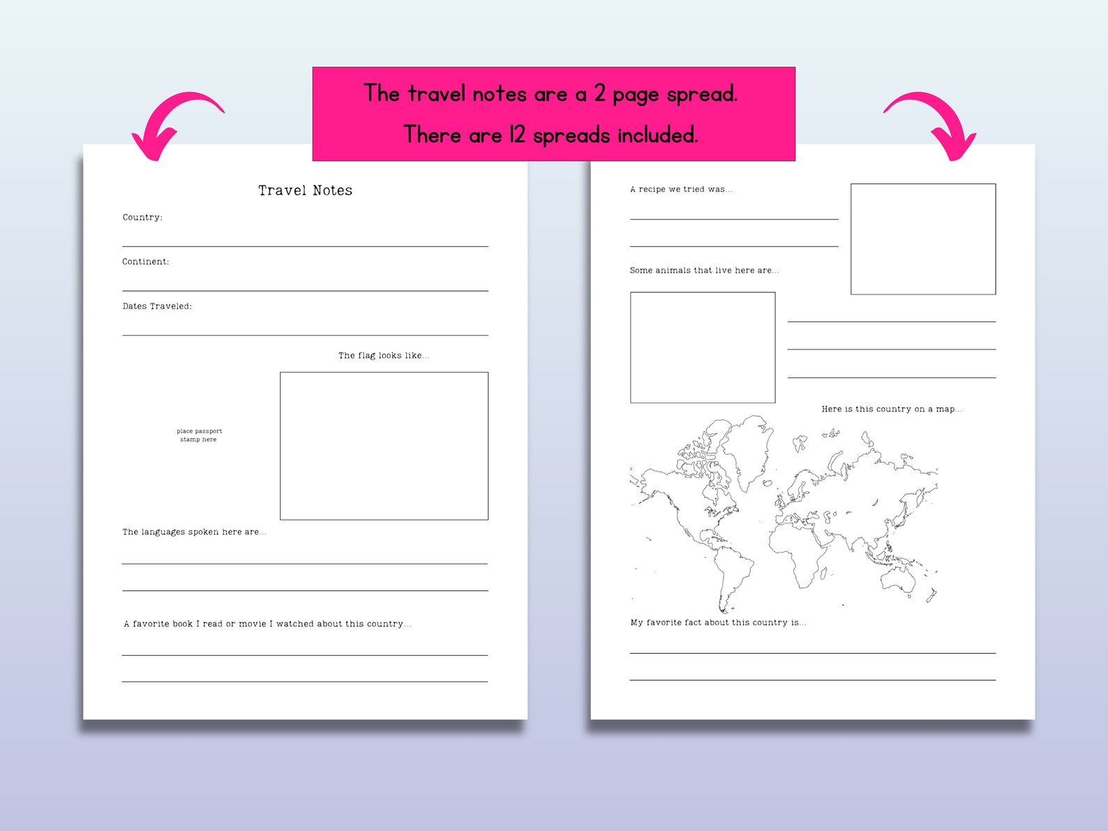 Around the World Passport, Young Learners Homeschool Travel Activities ...