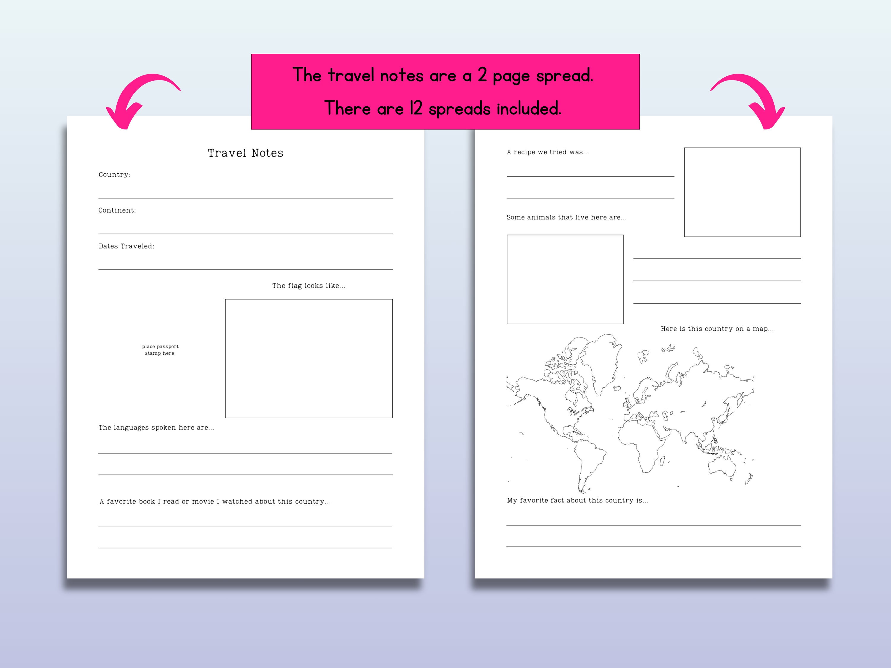 Around the World Passport, Young Learners Homeschool Travel Activities ...