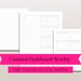 Undated Weekly Calendar, Minimalist Printable Digital PDF Download ...