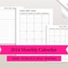 2024 A5 Monthly Calendar, Printable Digital PDF Download, Planner ...