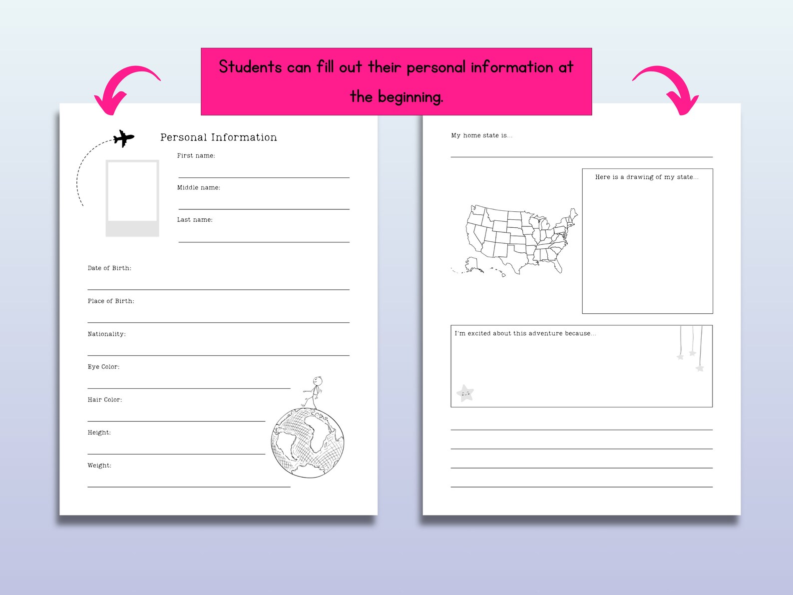 Around the World Passport, Young Learners Homeschool Travel Activities ...