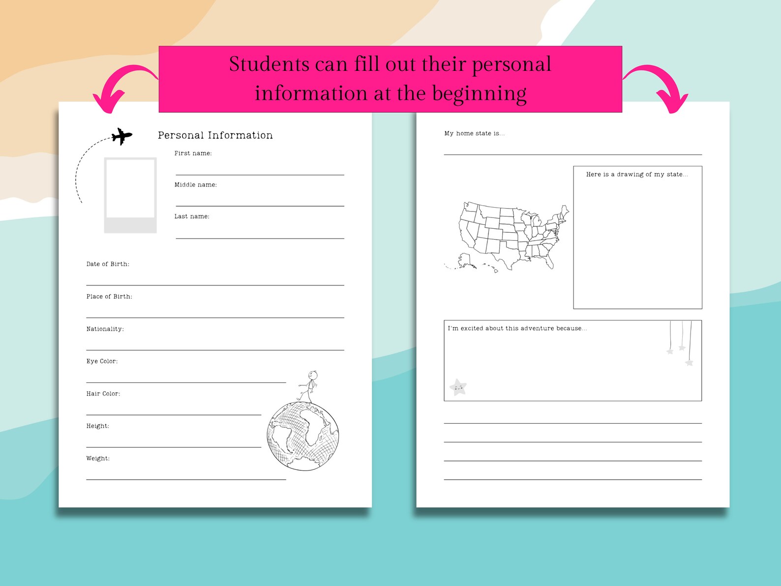 Around the World Passport, Young Learners Homeschool Travel Activities ...