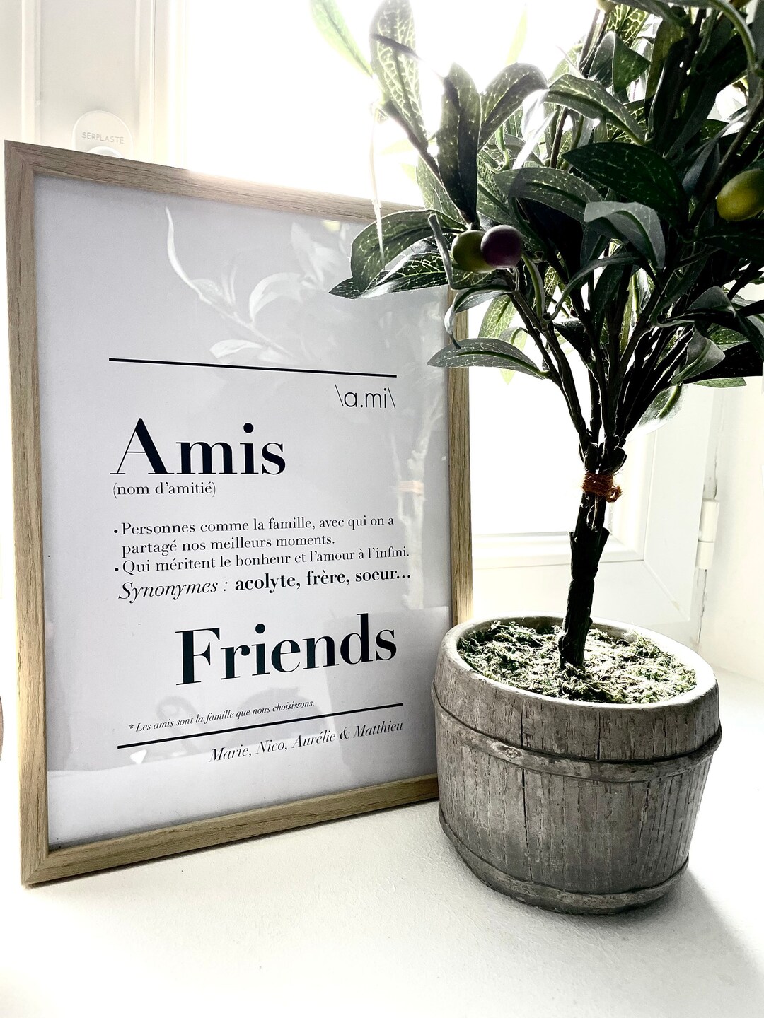 Affiche définition "Ami(e)" - Etsy France