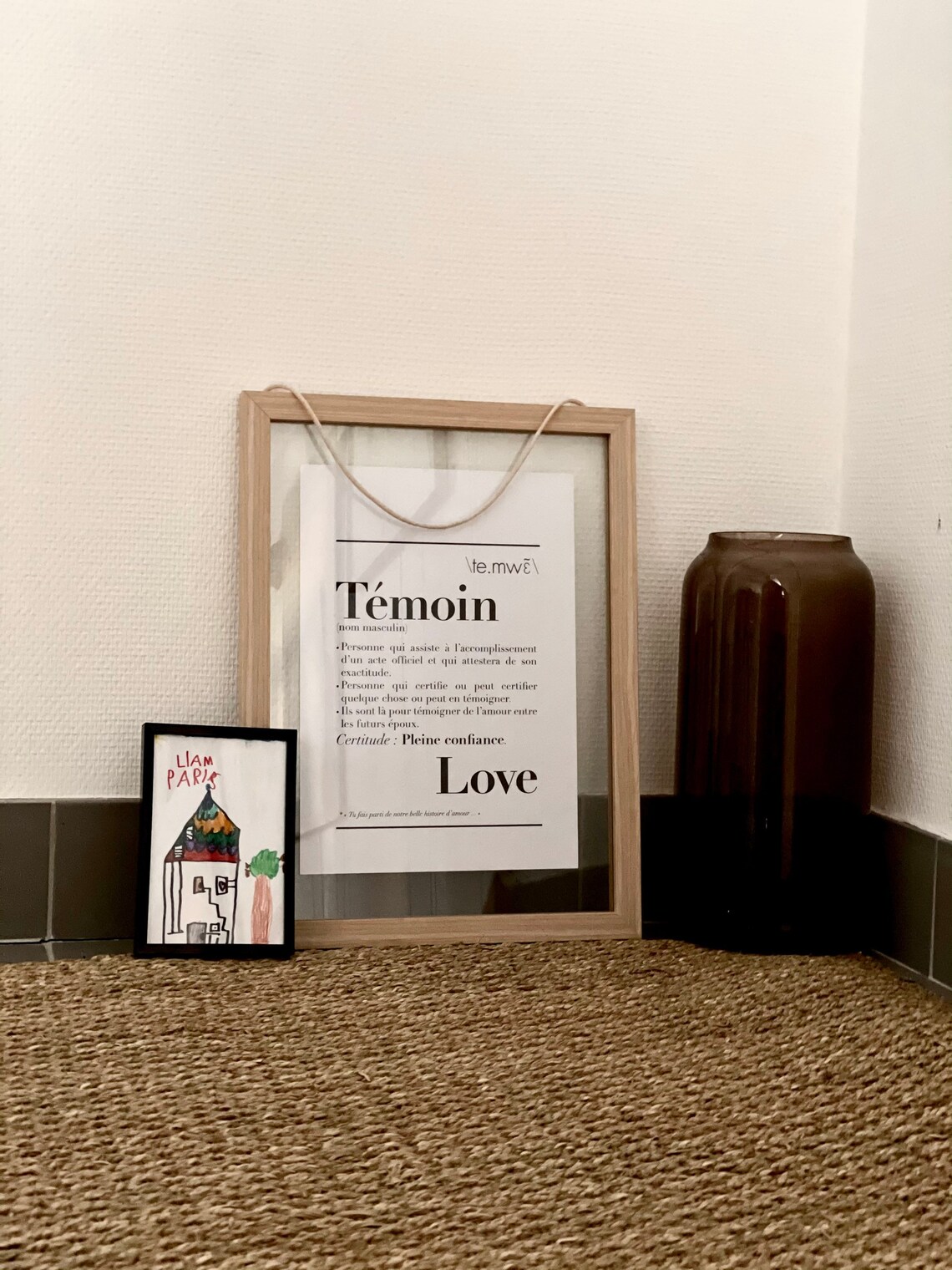 Affiche définition Temoin - Etsy France