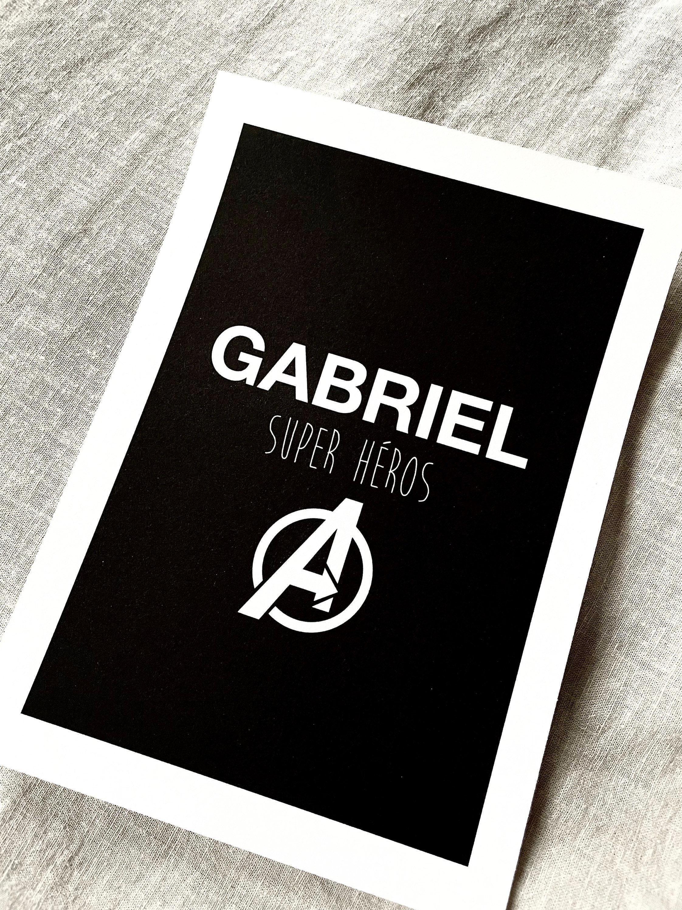 Affiche personnalisable prénom super hero / super girl - Etsy France
