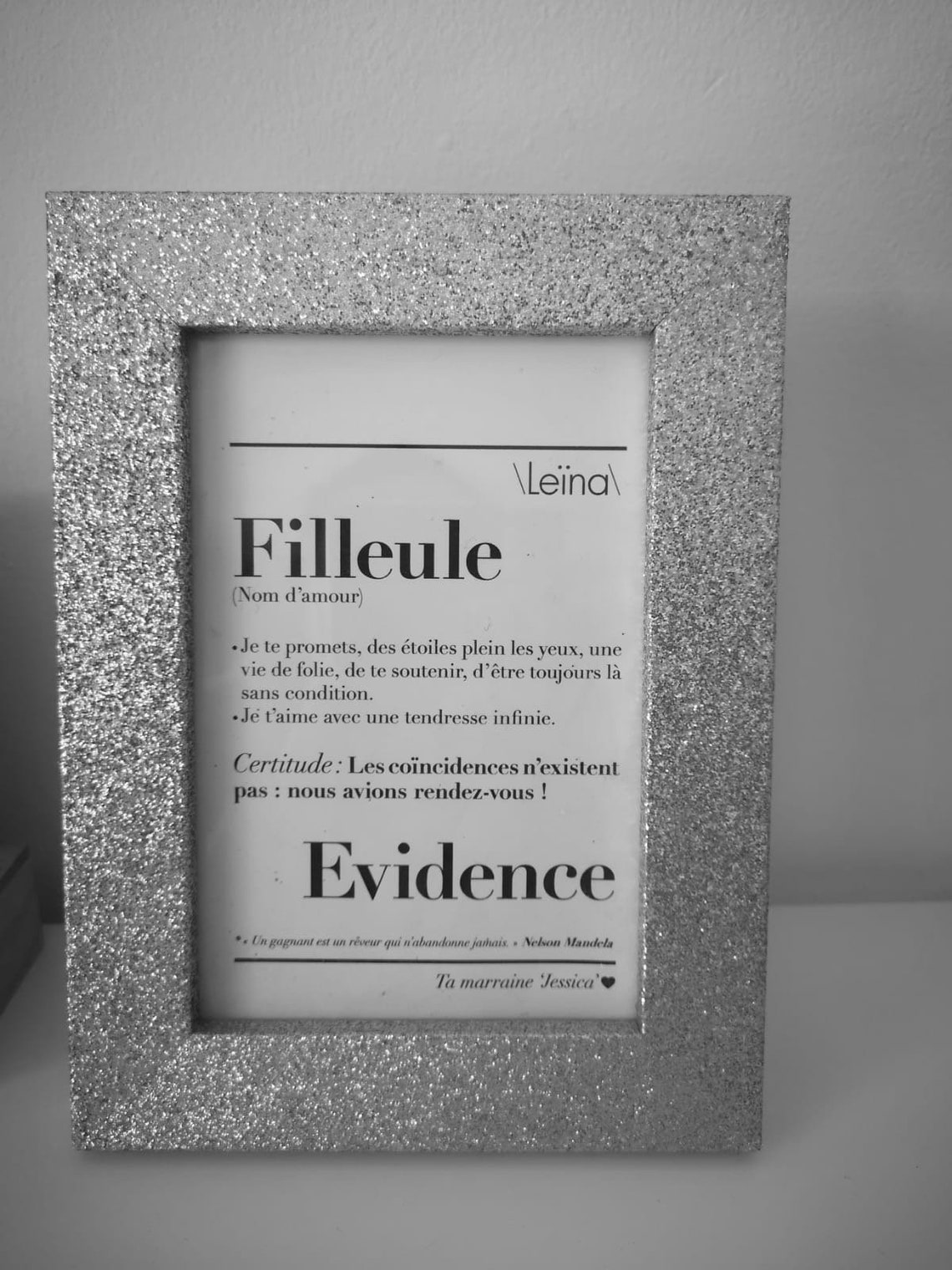 Affiche définition "Filleul" / "Filleule" - Etsy France