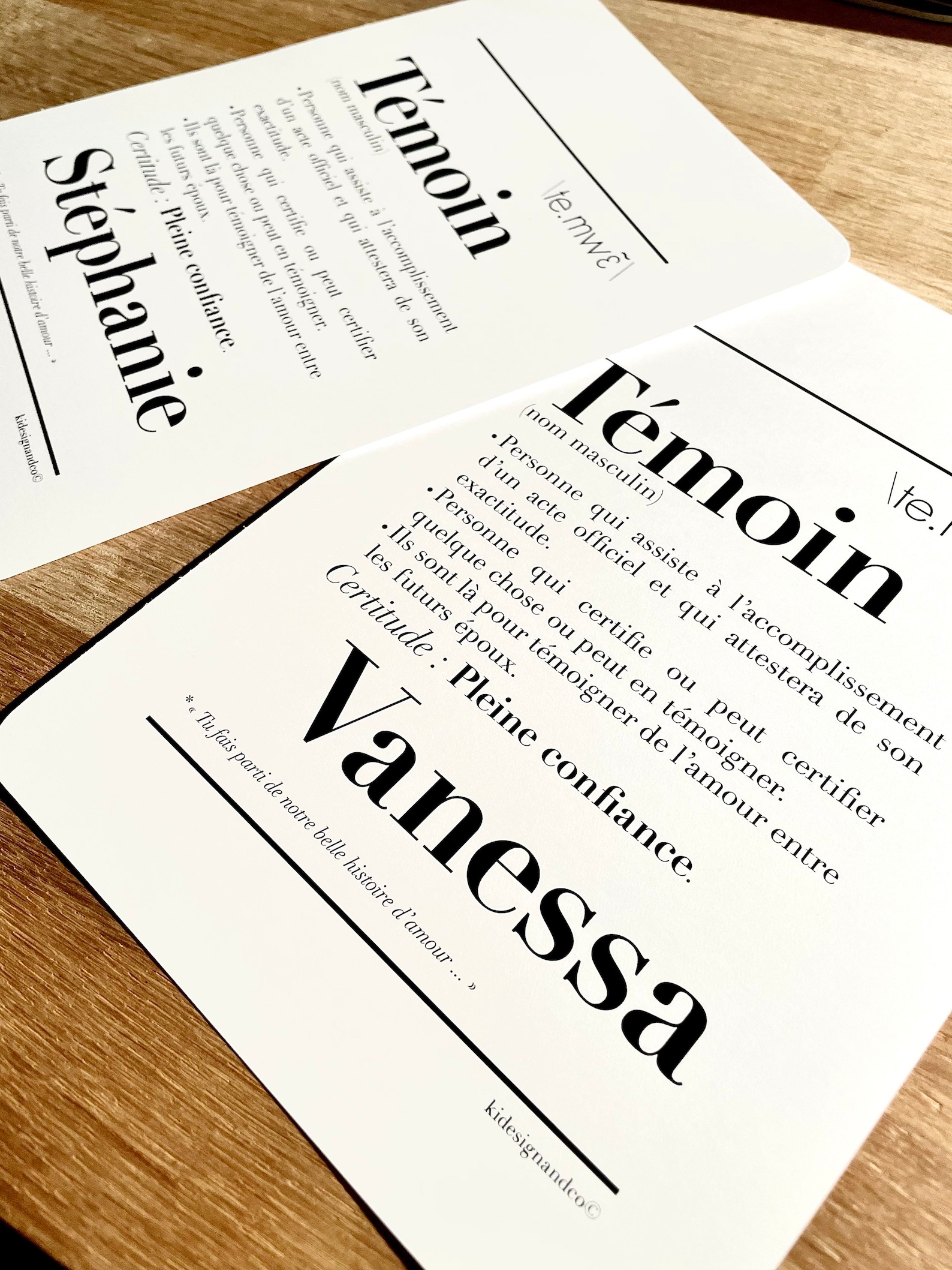 Affiche définition Temoin - Etsy France