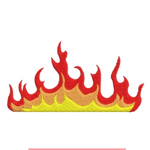 Fire Flames Embroidery Design, Embroidery File, Machine Embroidery ...