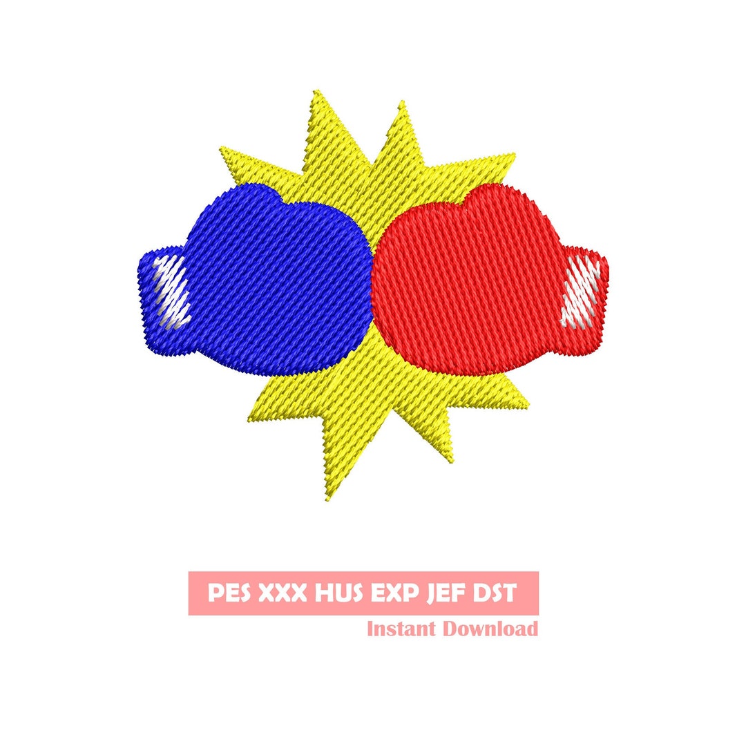 Boxing Embroidery Design, Embroidery File, Machine Embroidery Design ...