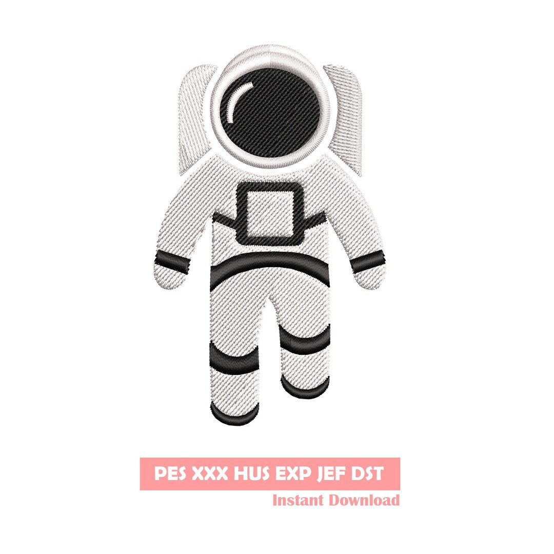 Astronaut Embroidery Design , Embroidery File, Machine Embroidery ...
