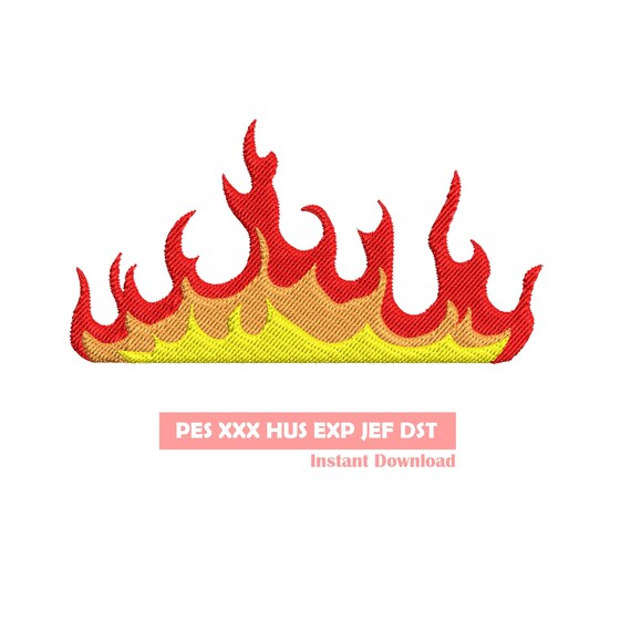 Fire Flames Embroidery Design Embroidery File Machine - Etsy