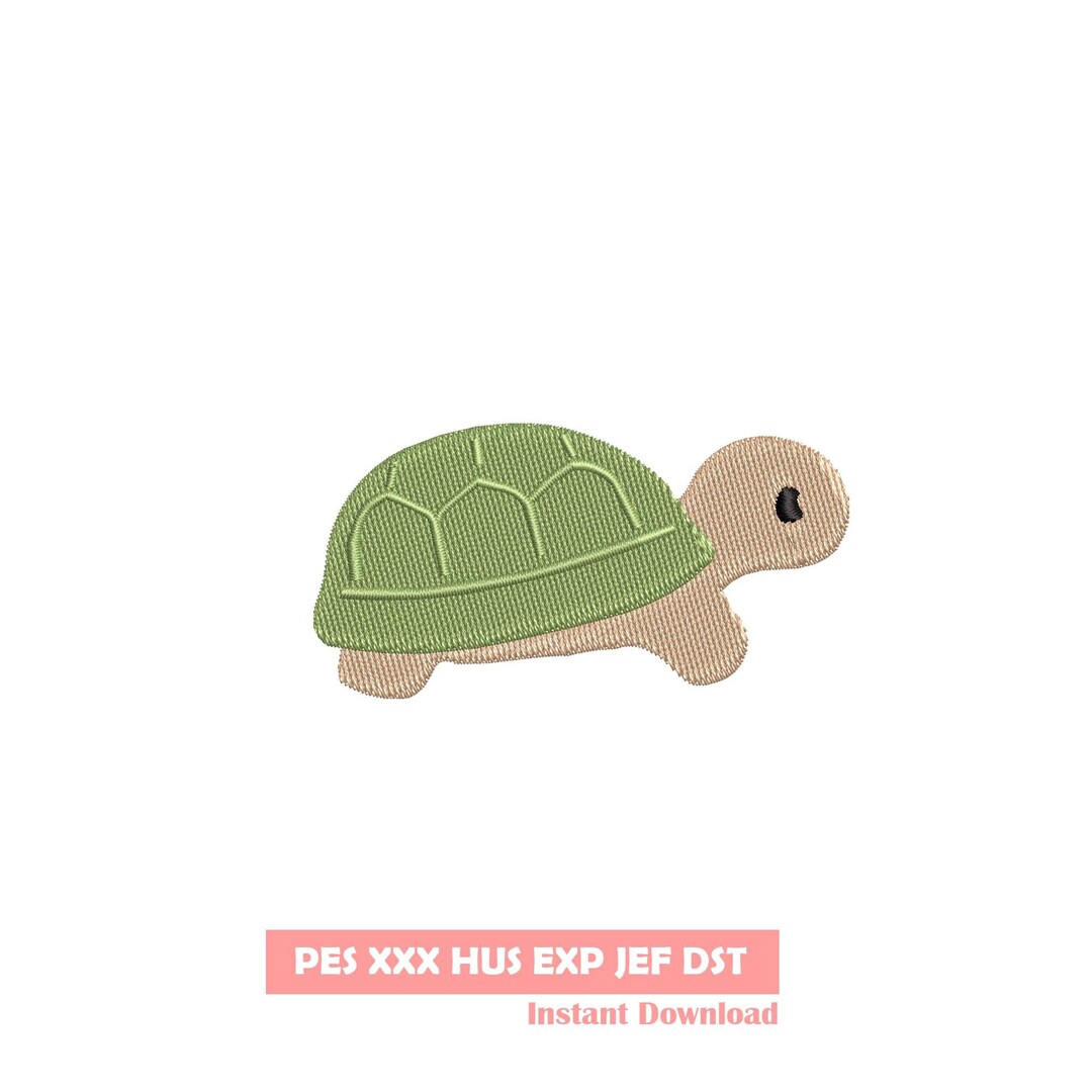 Cute Turtle Embroidery Design - Instant Download for DIY Craft Projects ...