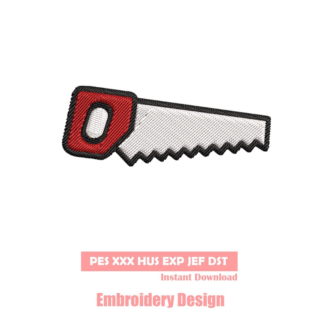 Hand Saw Embroidery Design – Classic Tool - Etsy