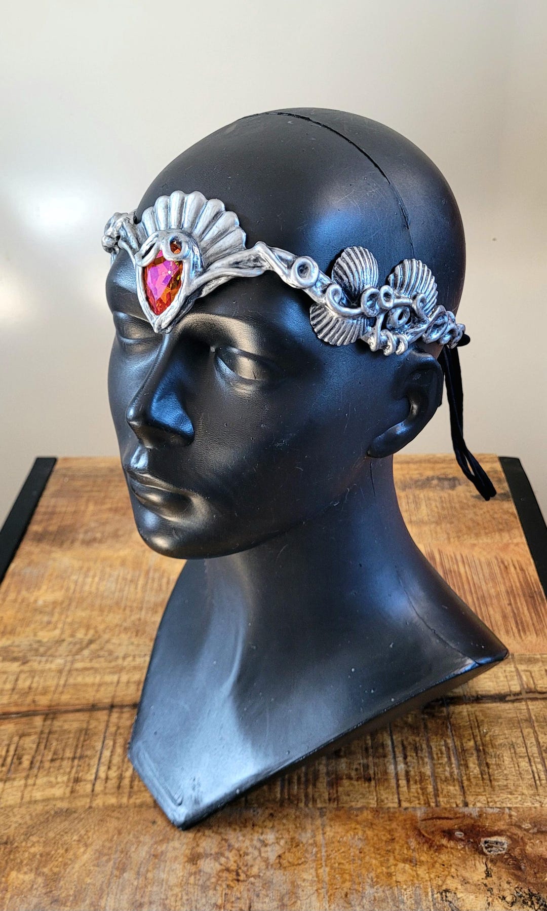 Latex Mermaid Circlet (pick Your Own Stone Color) (silver) - Etsy