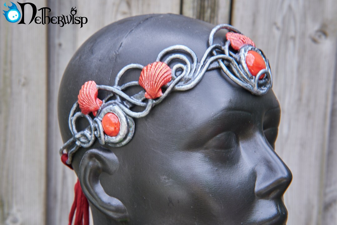 Circlet Mermaid Witch Sorcerer Larp Crown Mage Gothic - Etsy
