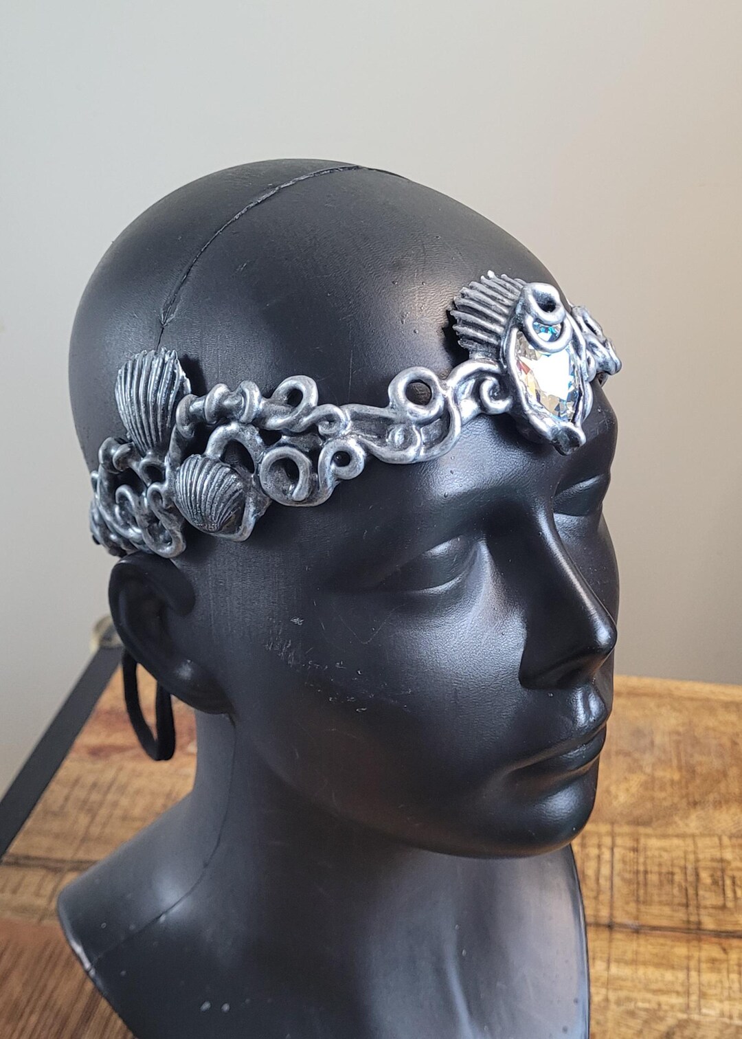 Latex Mermaid Circlet (pick Your Own Stone Color) (silver) - Etsy