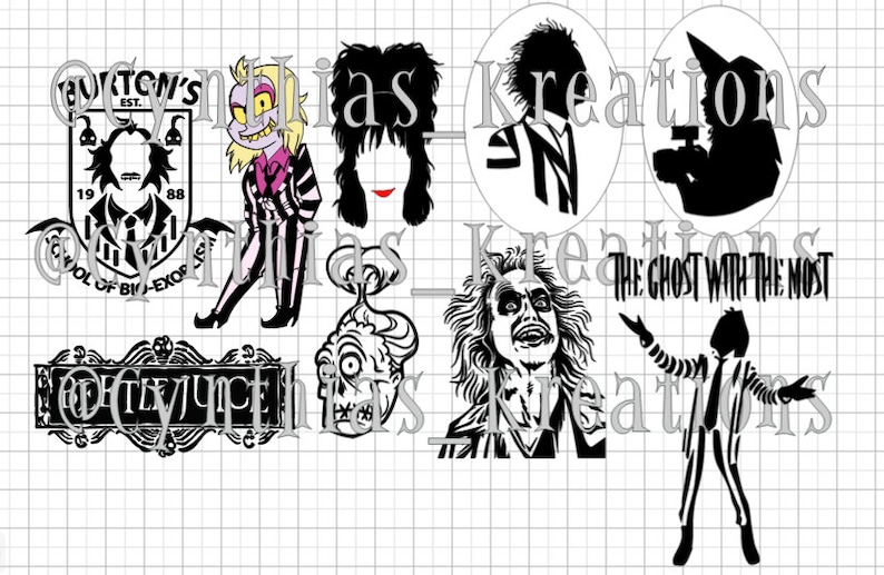 Beetlejuice Set SVG File Lydia Deetz SVG Digital File - Etsy Beetlejuice Set SVG File Lydia Deetz SVG Digital File - Etsy