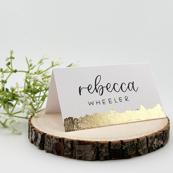 Gold Place Card - Etsy