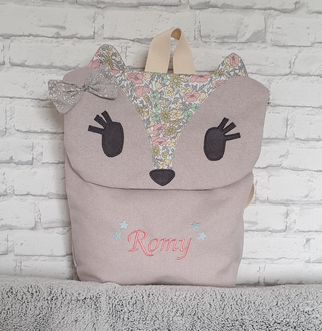 Sac à dos enfant Liberty Poppy and Daisy vintage - Personnalisable avec ...