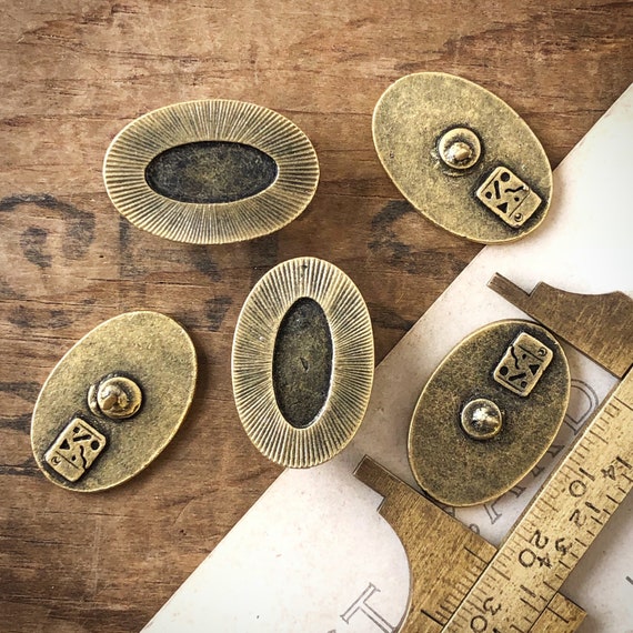 Craft Supplies & Tools Jewelry Making & Beading Findings Oval Push Pin ...