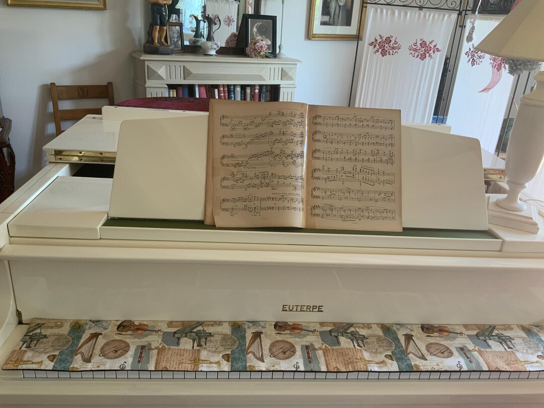 Piano Runner/digital or Acoustic/furnishing Fabric/music Theme/lined ...