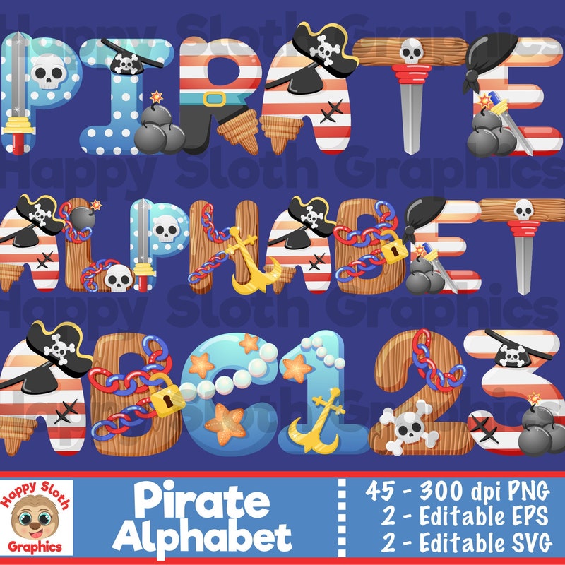 Pirate Clip Art - Etsy