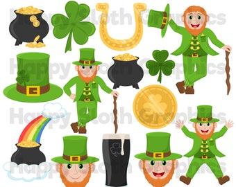 St Patrick's Day Clipart Set personal and Commercial Use - Etsy