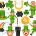 St Patrick’s Day Clipart Set, Personal and Commercial Use Vector St ...
