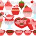Valentines Treats Clipart Set, Personal and Commercial Use Vector ...